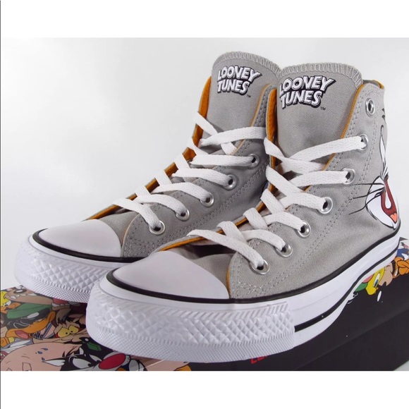 Converse | Shoes | Converse Women Looney Tunes Grey Bugs Bunny Shoes ...